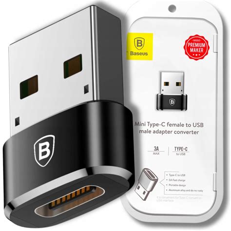 Baseus Adapter PrzejŚciÓwka Usb C Na Usb Konwerter Do Komputera