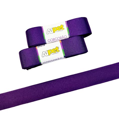 Alpet Gorgurão Lisa Cor 12 8957 Violeta 25mm 10 Metros Pintando e