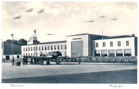 Historische Flughafen Hannover Vahrenheide Erste Zivile Flugleitung