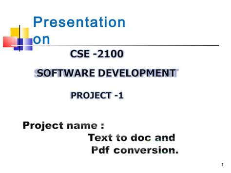 Text To Docx And Pdf Conversion Ppt