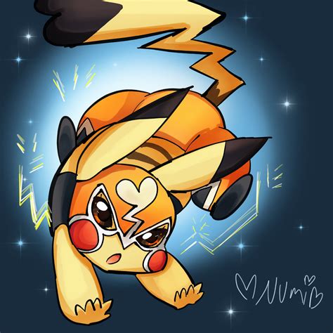 Pikachu Libre Because Its My Friends Birthday By Cuteario Numi On Deviantart