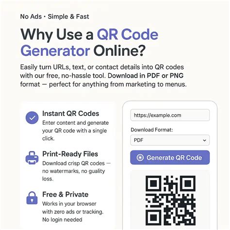 Free QR Code Generator | Download PDF or PNG Instantly