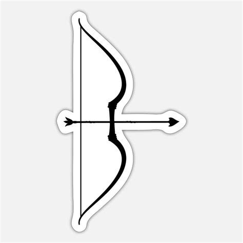 Bow Arrow Stickers Unique Designs Spreadshirt