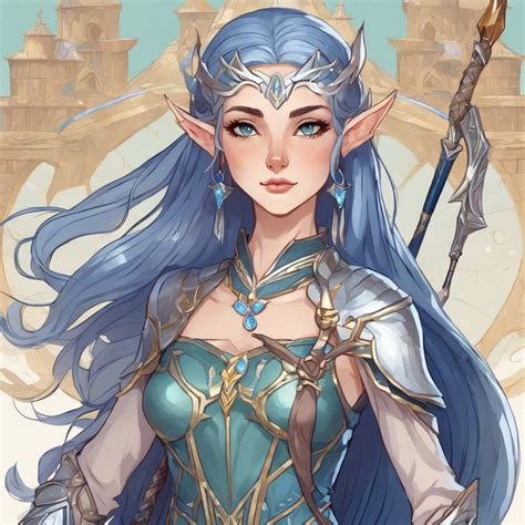 Female Elf With Pale Shining Skin Fanart
