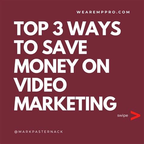 Mark Pasternack On Linkedin Looking To Save Money On Your Video Marketing Efforts Here Are My Top…