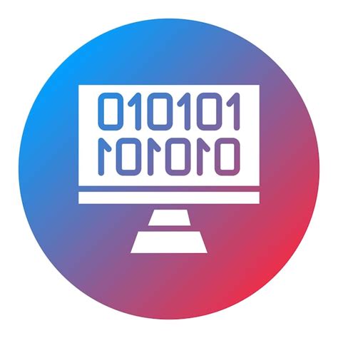 Premium Vector Binary Code Icon Vector Image Can Be Used For Robotics