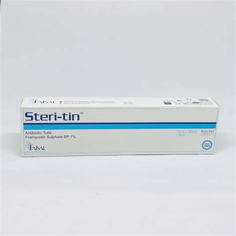 Faisal Steri Tin Antibiotic Roll Framycetin Sulphate Bp 15cm X 150cm Facebook