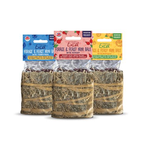 Excel Forage And Feast Mini Bale Bundle Burgess Pet Care