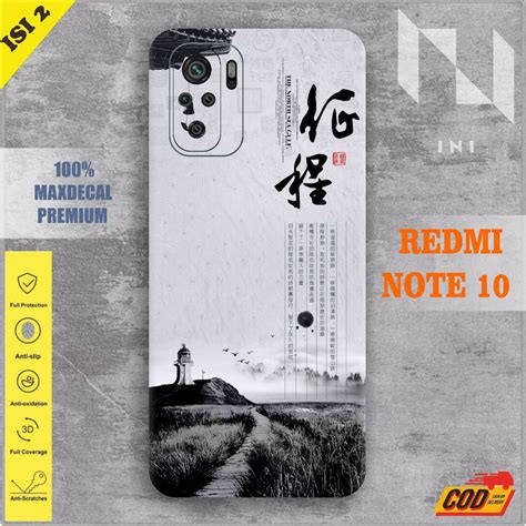 Jual Isi 2 Xiaomi Redmi Note 10 Garskin Stiker Case Skin Premium Bebas Custom Gambar Apapun