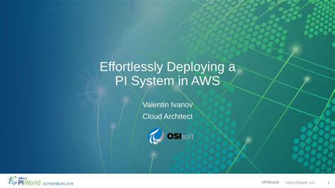 pdf effortlessly deploying a pi system in aws · effortlessly