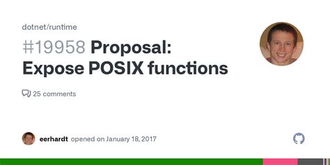proposal expose posix functions · issue 19958 · dotnet runtime · github