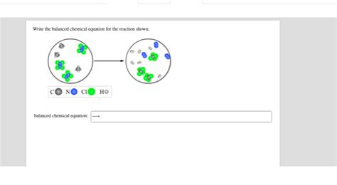 Solved Write The Balanced Chemical Equation For The Reaction