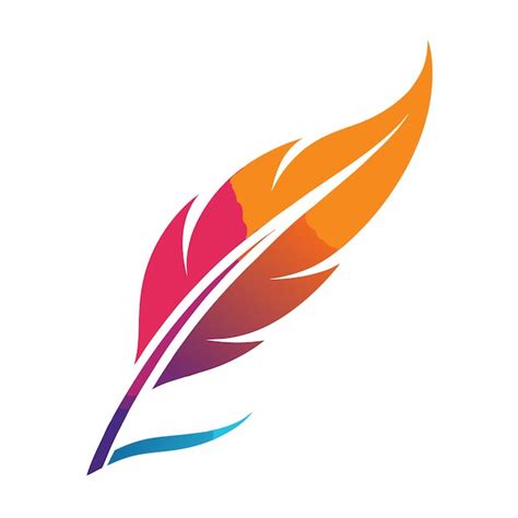 Gradient Feather Logo Vector Premium Ai Generated Vector