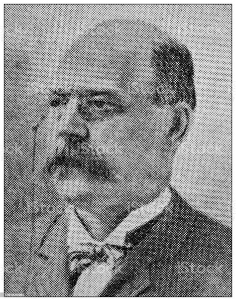 유명한 사람들의 골동품 초상화 제임스 스캠몬 1890년에 대한 스톡 벡터 아트 및 기타 이미지 1890년 19세기 19
