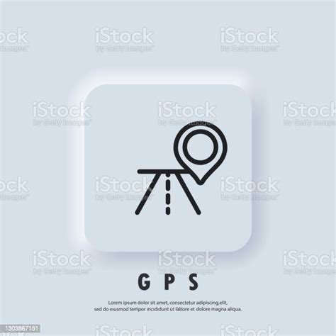 Gps 圖示地圖引腳路由位置和地圖引腳圖示向量 Eps 10ui圖示新形態ui Ux白色用戶介面網路按鈕新形態向量圖形及更多交通圖片 Istock