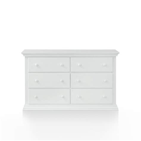 Suite Bebe Hardwood Fully Assembled 6 Drawer Double Dresser And