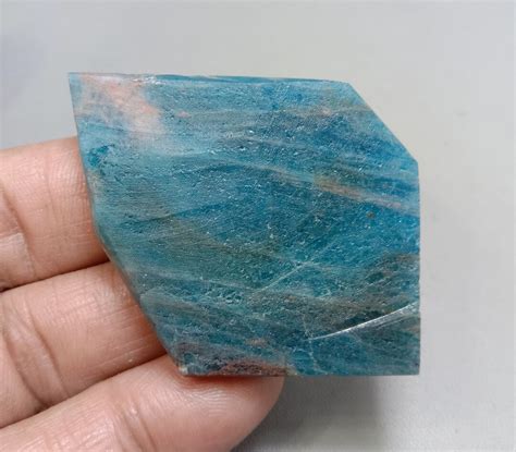 Apatite Stone Of Manifestation Apatite Rough Stone Slab Raw Blue