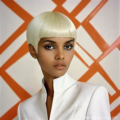 Eritrean Woman In Courreges 1966 Stable Diffusion Online