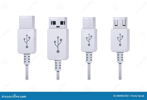 Usb Plug Types Vary Including Type A Type B Type C Macro Micro Usb Used To Connect