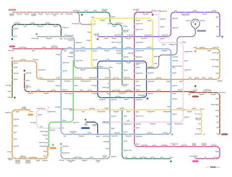 Beijing Subway Map Nuua Metro