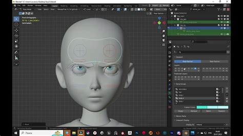 Eyebrows Shrinkwrap Modifier Method Snapping Artifacts Animation And Rigging Blender