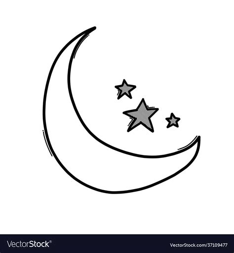 Drawings Of Stars And Moons