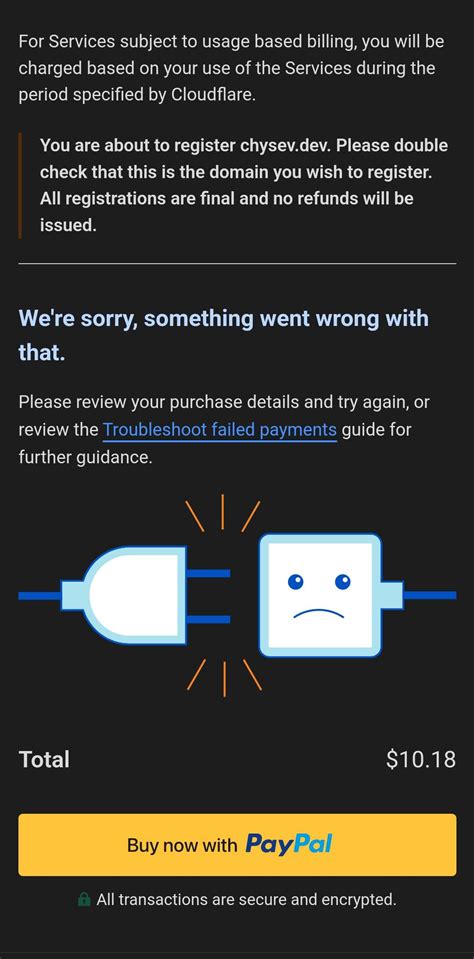 cant purchase a domain cloudflare developers