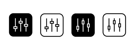 Icône Vectorielle De Niveau De Volume Sonore Symbole De Diapositive Du