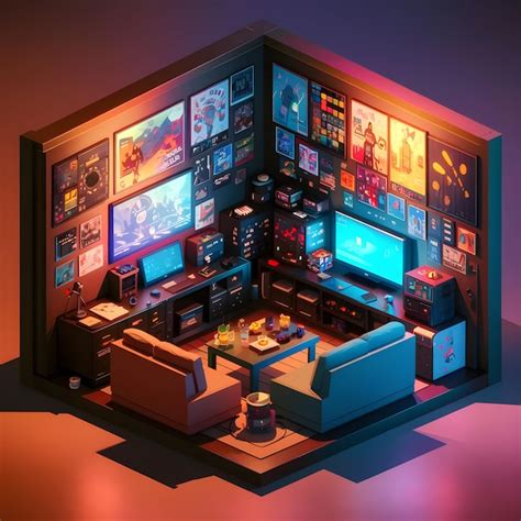 Premium Photo Best Small Gaming Room Setup