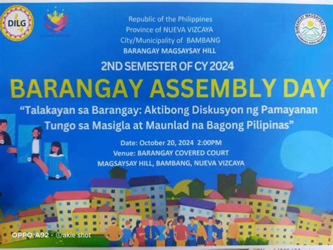 Barangay And Kk Assembly 2nd Semester Cy 2024 Assembly