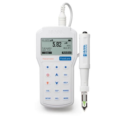 Professional Portable Meat Ph Meter Hi98163 Hanna Instruments Canada