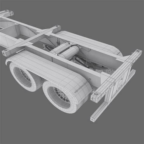 3d 40ft Iso Container Chassis