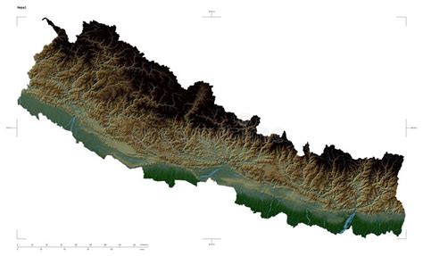 Nepal Shape On White Physical Stock Illustration Illustration Of