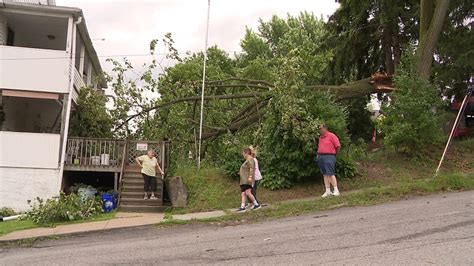 Tree Collapses On Porch In Scranton