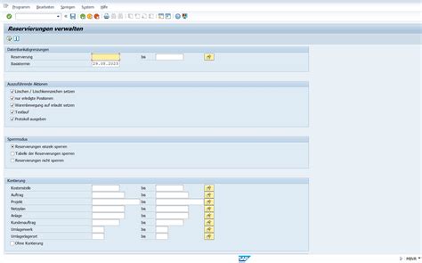 Mbvr Management Program Reservations Sap Transaction Code
