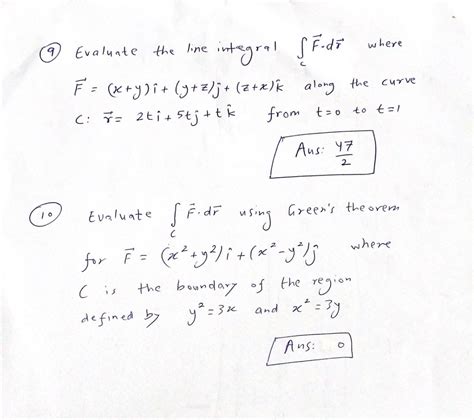 Solved Evaluate The Line Integral Cvec F Dvec R Chegg