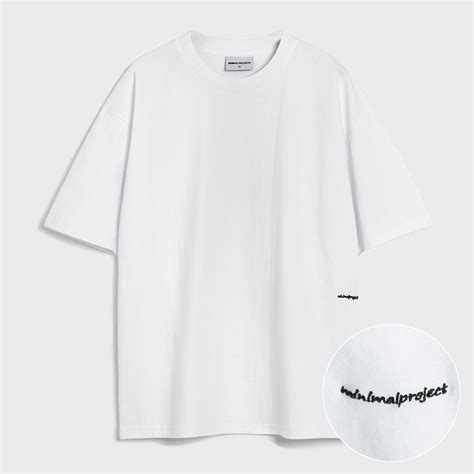 베이직 코튼 드로잉 자수 오버핏 반팔티셔츠 Mst144 3color 감도 깊은 취향 셀렉트샵 29cm