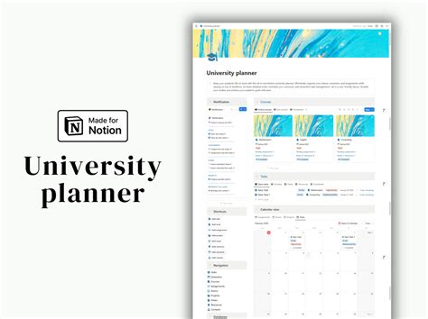 University planner - Notion template