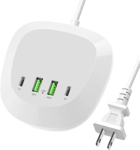 Amazon Com Usb Charger Flymic Port Usb Charger Station For Multiple Devices Usb Power Strip