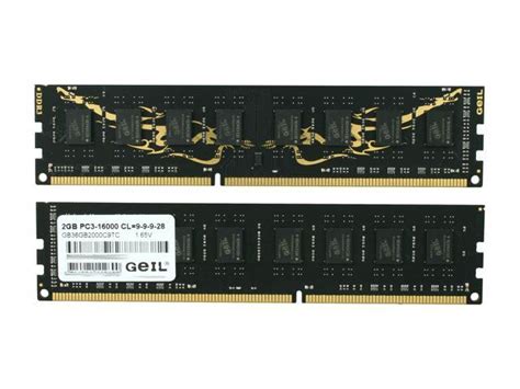 Geil Black Dragon 6gb 3 X 2gb Ddr3 2000 Pc3 16000 Desktop Memory