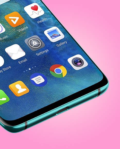 Emerald Green Huawei Mate Pro Mockup Free Download Images High Quality Png