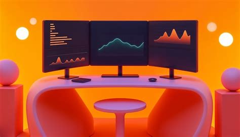 3d Graph Computer Illustration Ai Generated Image