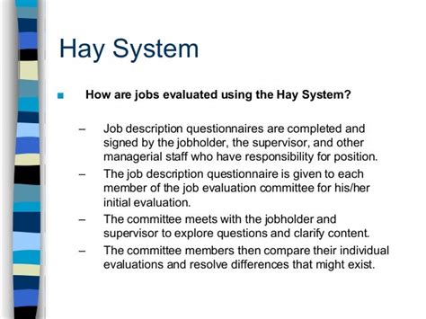 Hay System