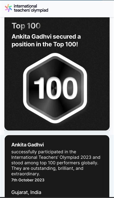 Ankita Gadhvi On Linkedin I Am Elated To Share This Humble Achievement With You All A Big Thank…