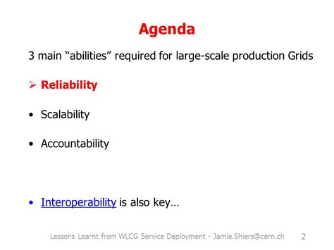 Grid-ability Lessons from deploying WLCG production services ¿Input to Future Grids? - ppt download