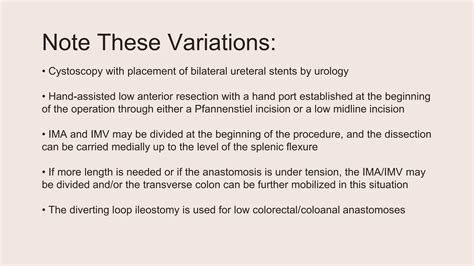 Laparoscopic Low Anterior Resectionpptx
