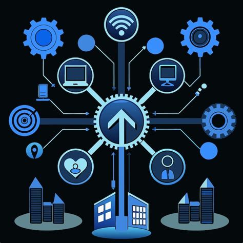 Technology Concept Flat Vector Style Illustration Featuring Strategy