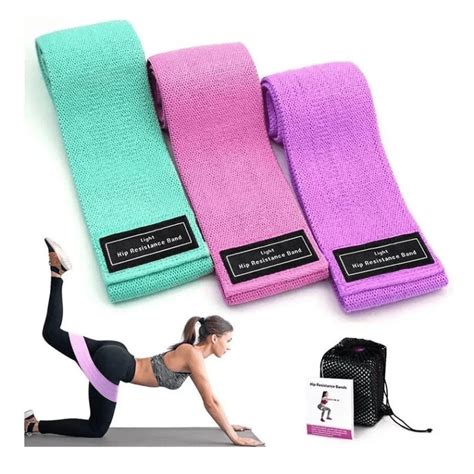 Kit Faixas Elásticas De Exercício Hip Resistance Bands Utimix Importadora