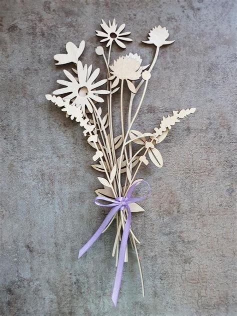 Boeketje Van Hout Moederdag Bloemen Houten Boeket Duurzaam