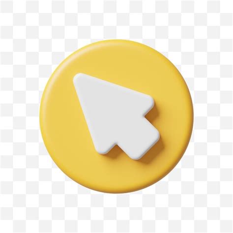 Premium Psd Cursor Arrow Pointer Icon 3d